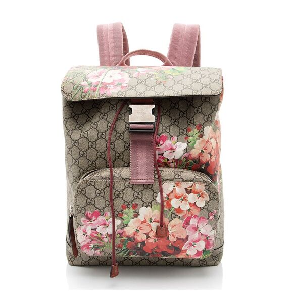 Gucci | Bags | Gucci Gg Supreme Blooms Medium Backpack | Poshmark